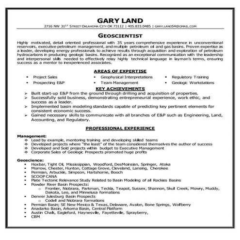 Geoscience resume | DOCX | Geology | Science