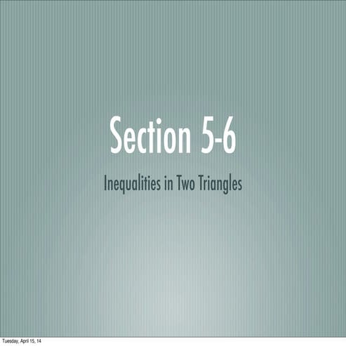 Geometry Section 5-6 1112 | PDF