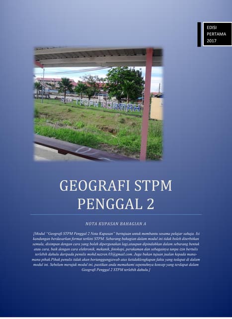 SEKTOR PELANCONGAN GEOGRAFI STPM SEM 2 | PPTX