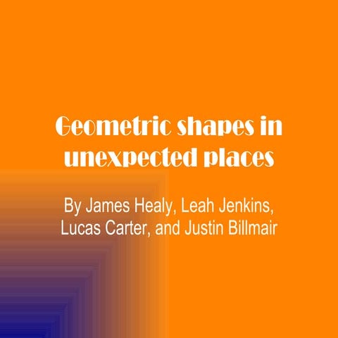 Geometric Shapes From Our World | PPT