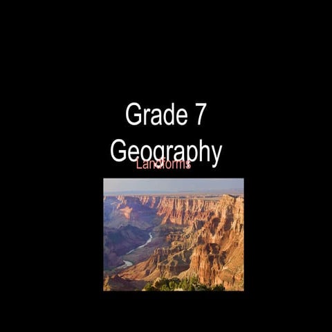 Landforms and Waterforms | PPTX