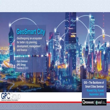 Geo smart city kuwait seminar presentation | PPTX
