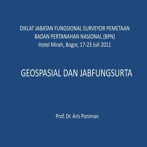 Geospacial jabfungsurta | PPTX