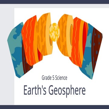 Geosphere Featuring Earth's Layers and Tectonic Plates Science ...