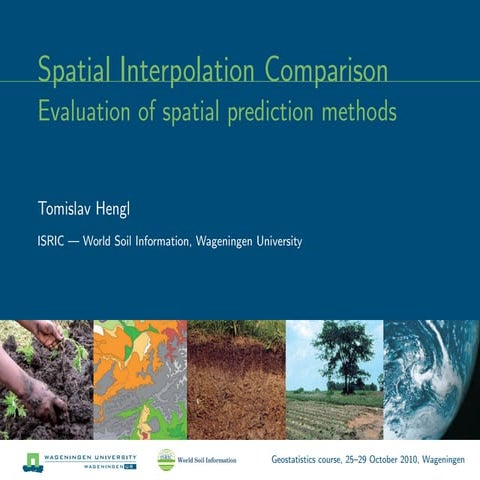 Spatial interpolation comparison | PPT