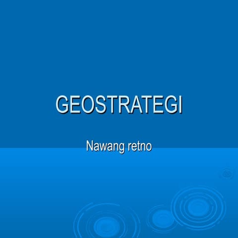 Geostrategi | PPT