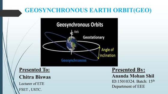 Synchronous orbit | PPTX | Physics | Science
