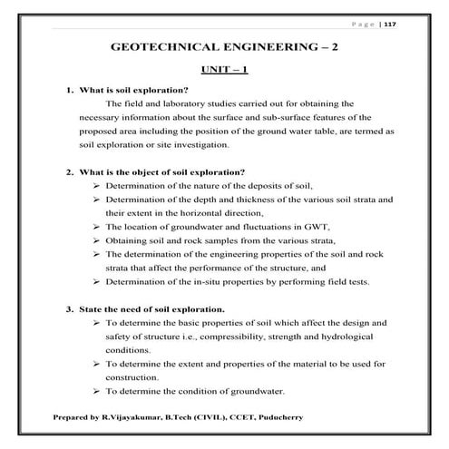 Geotechnical engineering 2 | PDF