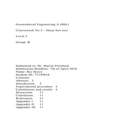 Geotechnical Engineering A (BSc)Coursework No 2 - Shear bo.docx