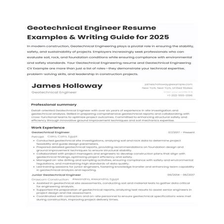 HSE Engineer Resume Examples & Writing Guide for 2025 | PDF