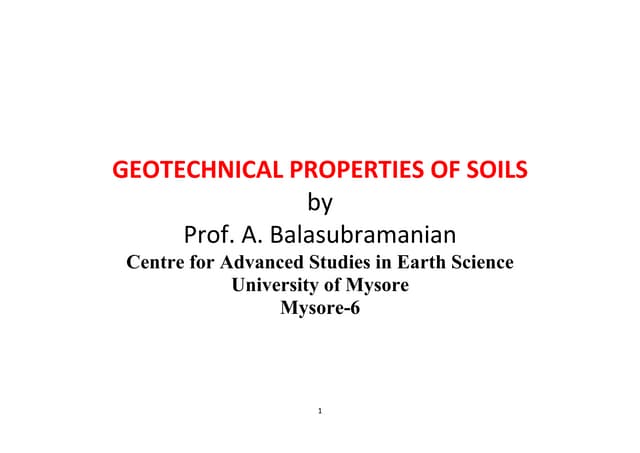 Engineering properties of soil | PPTX