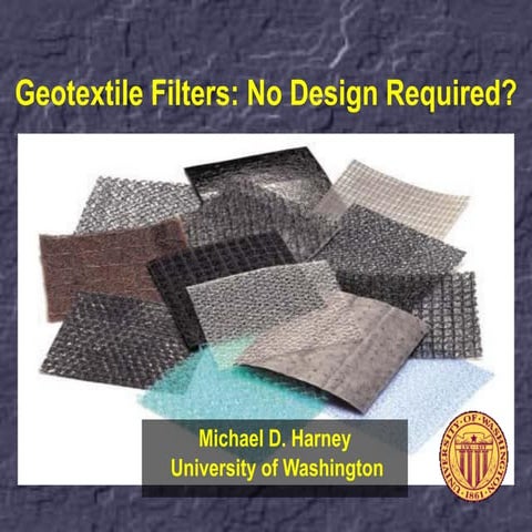Geotextile Filter Design | PDF