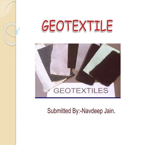 Geo textile. | PPTX | Civil Engineering Industry | Industries