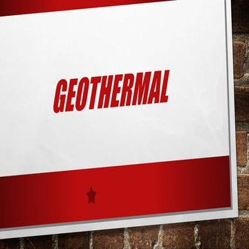 GEOTHERMAL ENERGY | PPSX