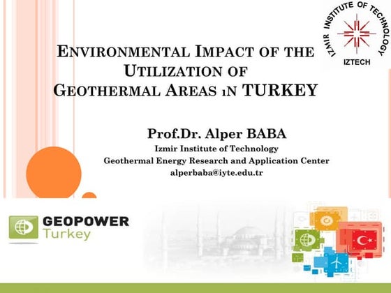 Geothermal energy in Turkey Büşra Kevser KARAAĞAÇ | PPT