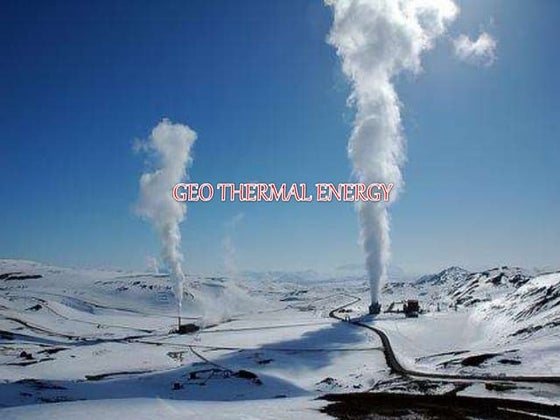 Geothermal energy | PPT