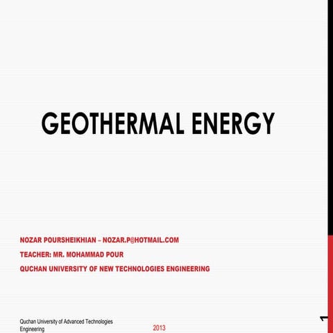 Geothermal Energy | PPT