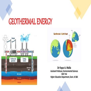 Geothermal power plant and its types | PPTX