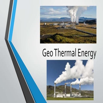 Presentation on Geothermal Energy | PPTX