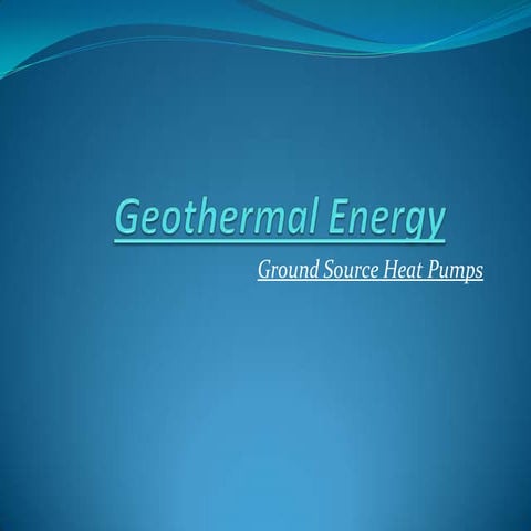 Presentation on Geothermal Energy | PPTX
