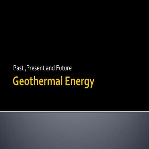 geothermal energy | PPT