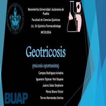 Geotricosis (micosis oportunista) | PPTX