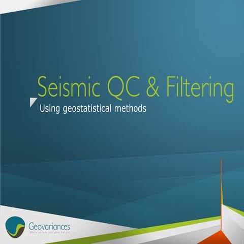 Seismic QC & Filtering with Geostatistics | PDF