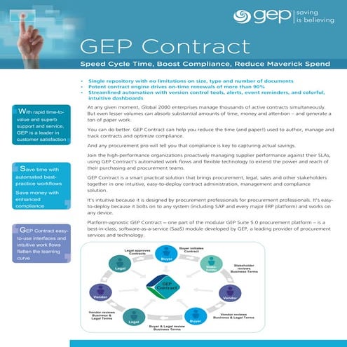 Data Sheet: GEP Contract | PDF