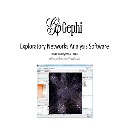 Gephi Exploratory Networks Analysis Software Pdf