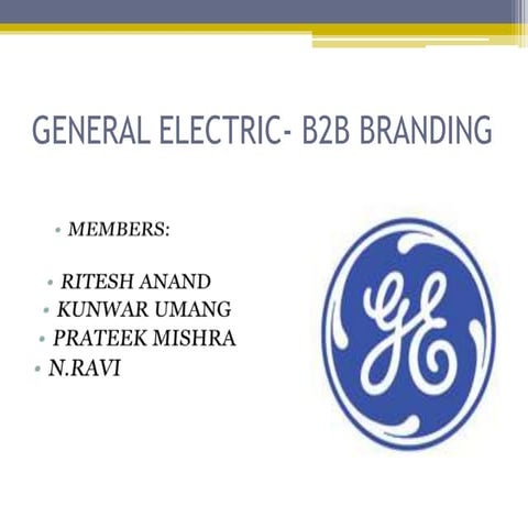 GE presentation | PPTX