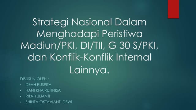 gerakan 30 september 1965 PKI | PPTX
