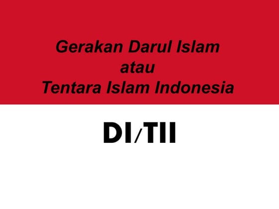 Pemberontakan DI / TII | PPT