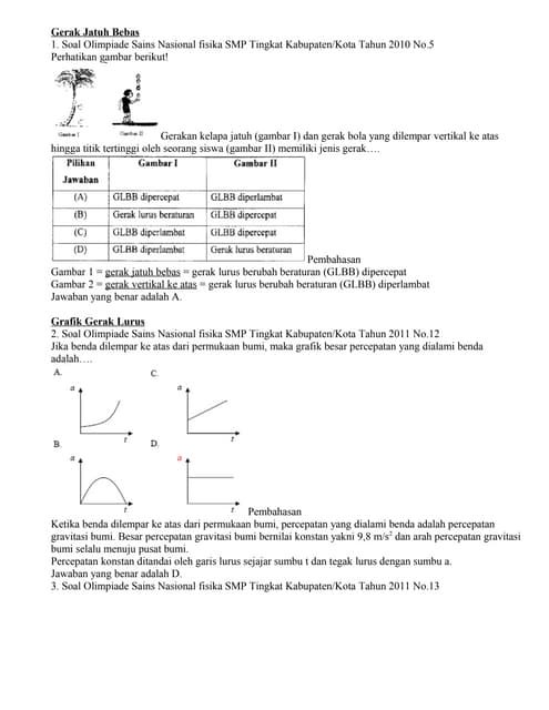 Contoh lks materi kinematika dengan analisis vektor | PDF