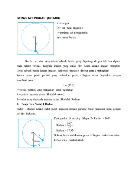 power point gerak melingkar fisika sekolah | PPTX