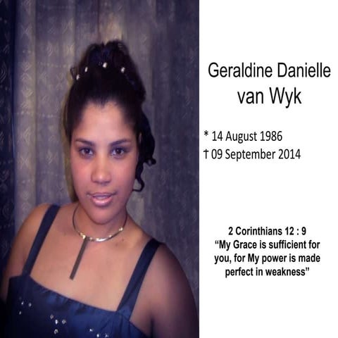 Geraldine life celebration service | PPTX