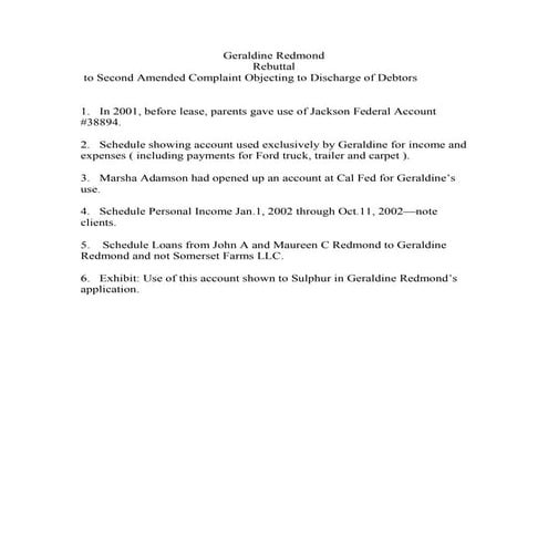 Geraldine redmond rebuttal 38894 | PDF