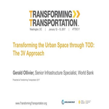 Transforming the Urban Space through TOD: The 3V Approach | PDF