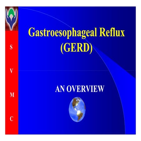 Gastroesophageal reflux disorder- GERD | PDF