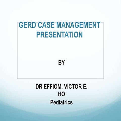 Gerd case presentation edited | PPTX