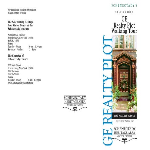 Ge Realty Plot Walking Tour Brochure Page 1 | PDF | Books and Literature