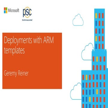 Azure resource manager deployment templates | PPTX