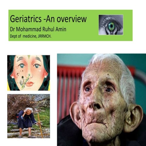 Common geriatric problems and their management