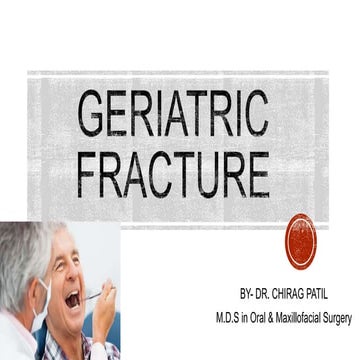 Geriatric fracture | PPTX