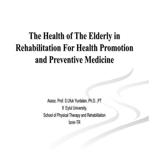 Geriatric presentation | PPT