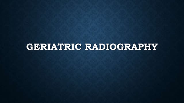 General radiological-procedure | PPTX