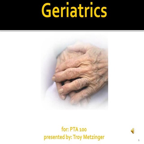 Geriatrics | PDF