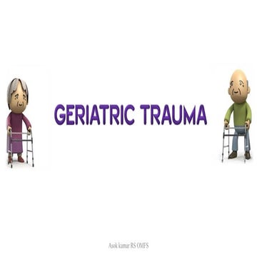 Geriatric trauma | PDF