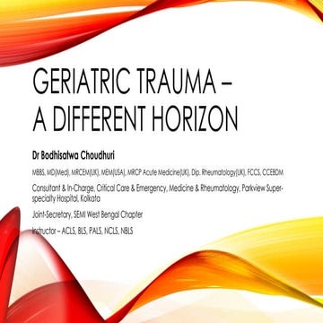 "Geriatric Trauma: Challenges, Management, and Outcomes in Older Adults ...