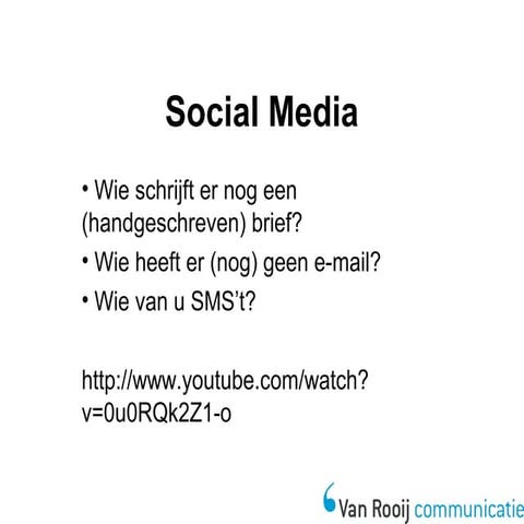 Gerlach instituut, jaar 1, les 2 social media | PPT