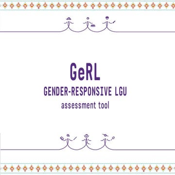 Gender-Responsive Assessment Responsive Local Government Unit Tool | PDF